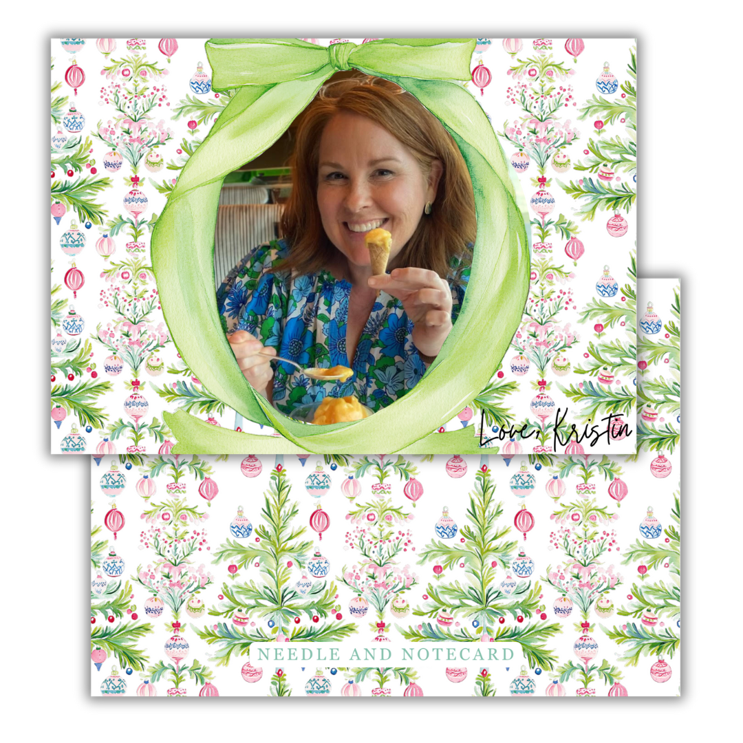 Grand Millennial Medallion Christmas Cards – Needle and Notecard
